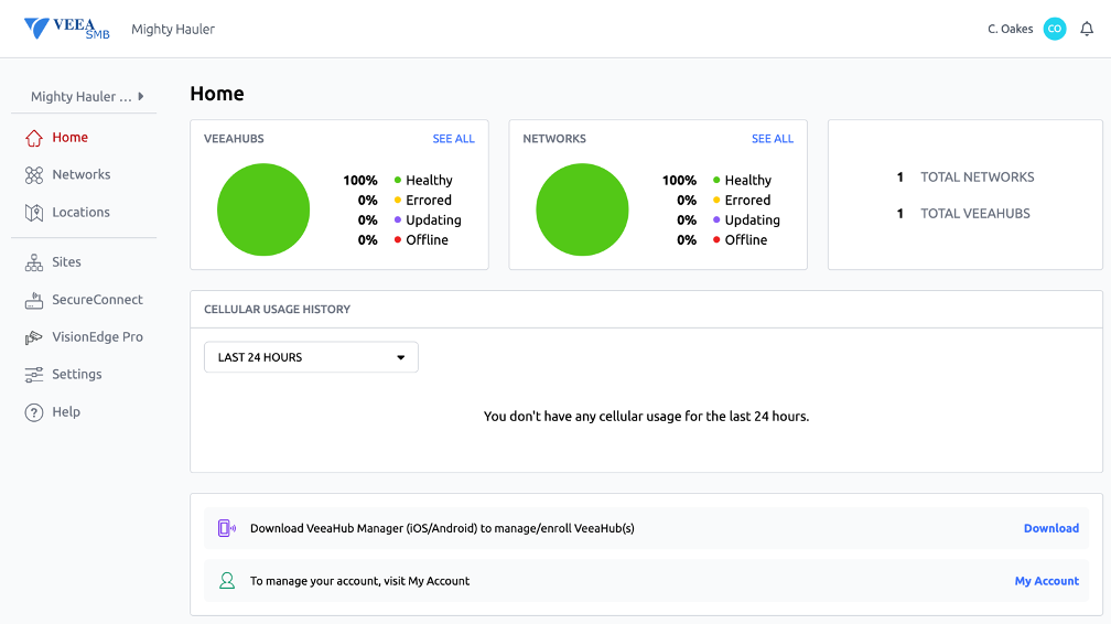 SecureConnect Administration with Control Center – Veea Support